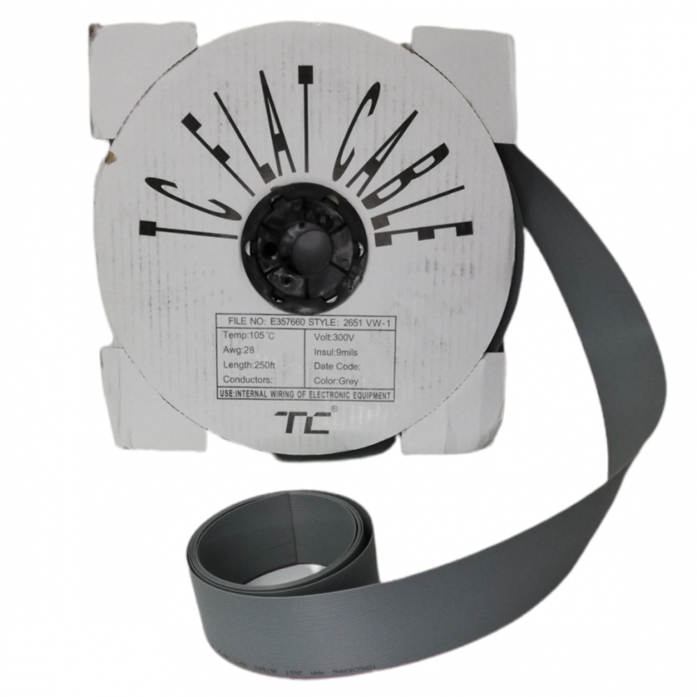 Digicontrole - Flat-cable de 40 condutores 1,27mm rolo de 76,25m (250ft ...